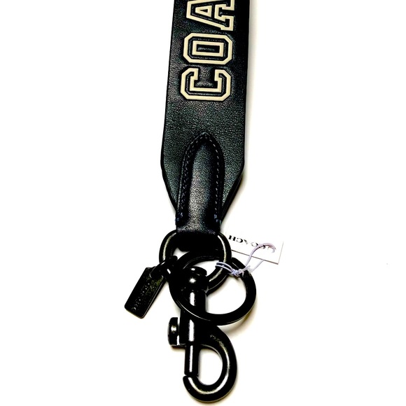 Coach | Accessories | Coach Varsity Loop Key Fob In Leather | Poshmark